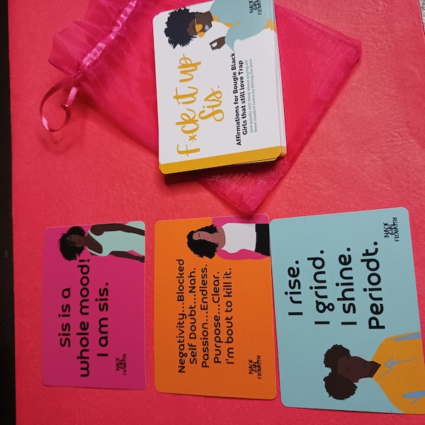 Affirmation Cards| Black Girl| Affirmation Deck| Self Care| Self Love ...