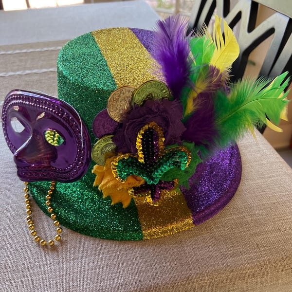 Mardi Gras Captain Hat Mardi Gras Hat Mardi Gras Parade Hat Fat Tuesday ...