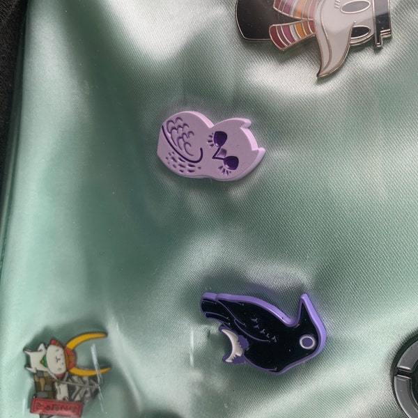 Mini Enamel Pin Pair Series - Etsy