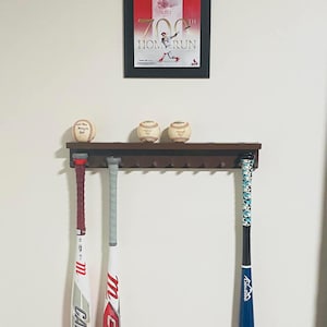 Mini Bat Rack Display 9-17 Bats Collectible Bats Baseball - Etsy