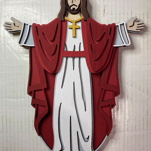 C167-jesus - Scroll Saw Pattern (pdf, Dxf, Svg, Eps) - Etsy