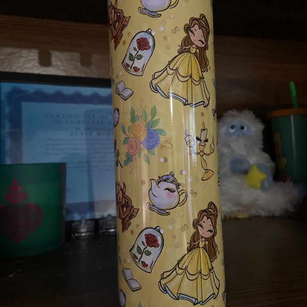 Beauty and Beast Digital Paper, Belle and the Beast, Cute Kids Art ...