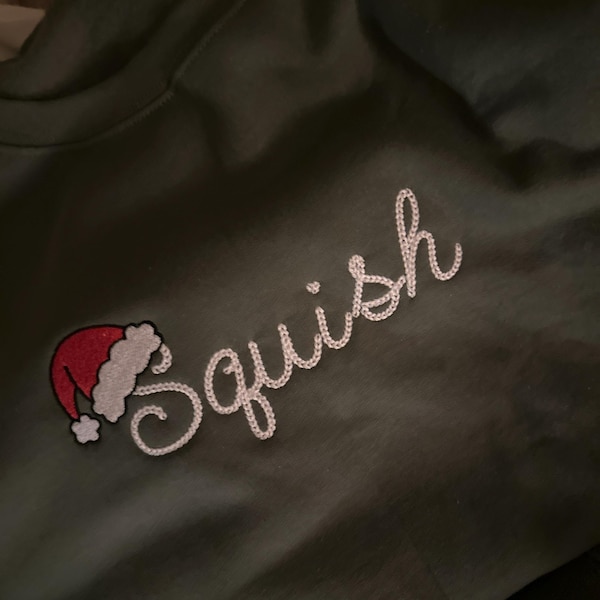 Embroidered Personalized Christmas Sweatshirt, Embroidered Christmas ...