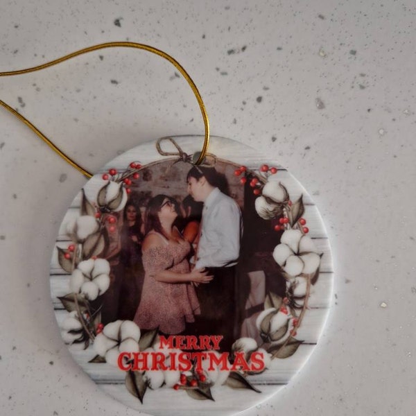 Personalized Family Ornament Png, Round Christmas Ornament, PNG Instant ...