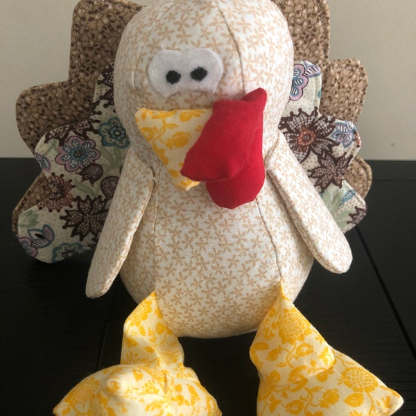 Turkey PDF Sewing Pattern | Thanksgiving Softie | Stuffed Animal | Diy ...