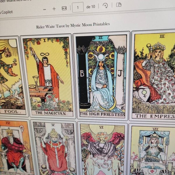 Create Your Own Tarot Deck With 78 Printable Blank Tarot Card Templates ...