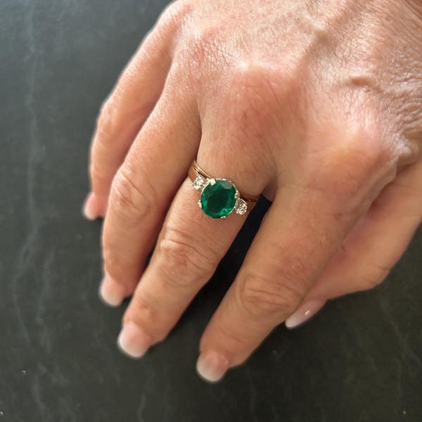 Vintage Buler Green Dial Finger / Ring Watch 17 Jewels Swiss Manual ...