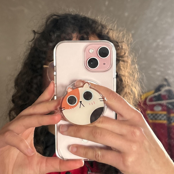 Cute Cat Phone Grip | Cat Phone Griptok | Griptok Phone Accessory ...