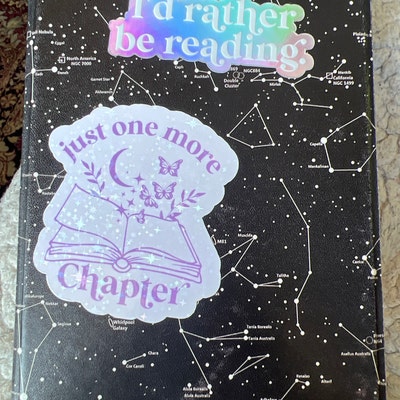 Just One More Chapter Sticker, Water Bottle Sticker, Kindle Sticker ...
