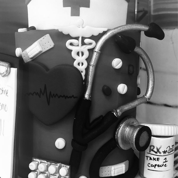 Fondant Medical Cake Topper - Fondant Stethoscope - Doctor Toppers ...