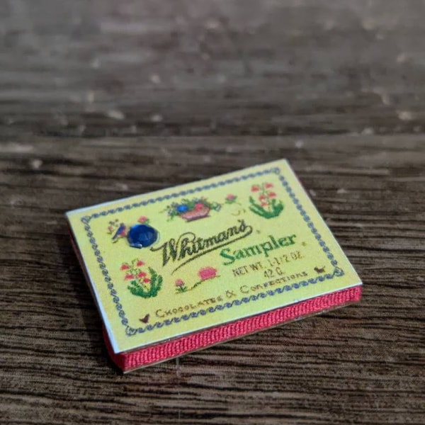 Dollhouse Miniature "whitman Sampler" Candy Box Kit With Chocolates - 1 ...