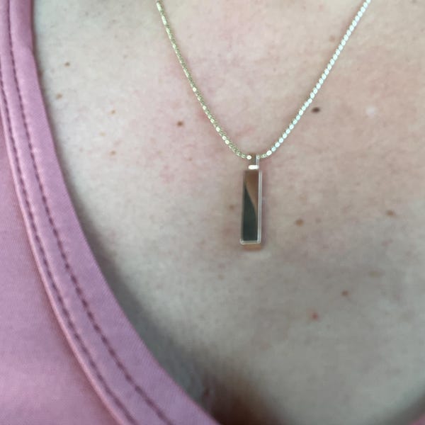 14K Ash Holder Round Urn Necklace, Solid Gold Cremation Disc Necklace ...