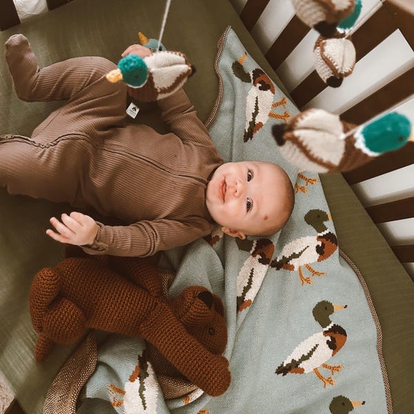 Hummingbird Mobile, Nursery Mobile Birds, Needle Knit Mobile - Etsy