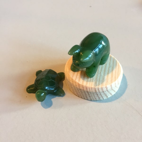 Canadian Jade Pig Animal Carving - Multiple Sizes - Green Jade ...