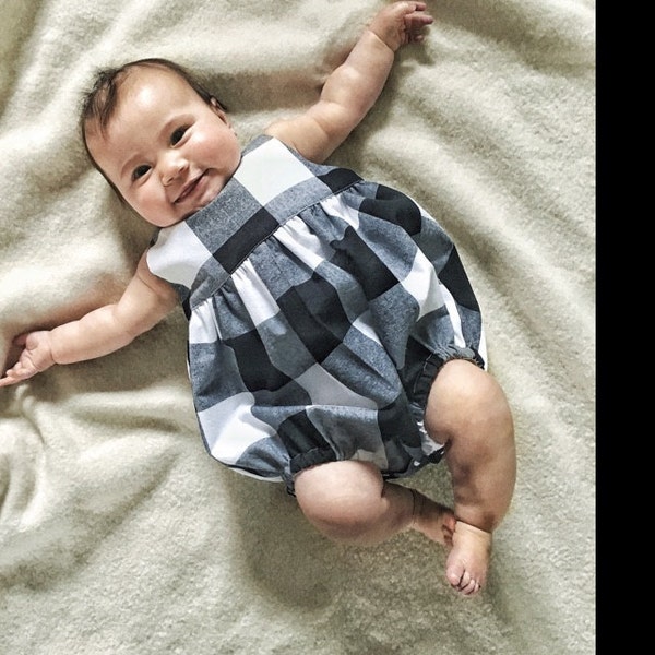Baby Romper PDF Sewing Pattern – Peter Pan Collar & Gathered Waist - Etsy
