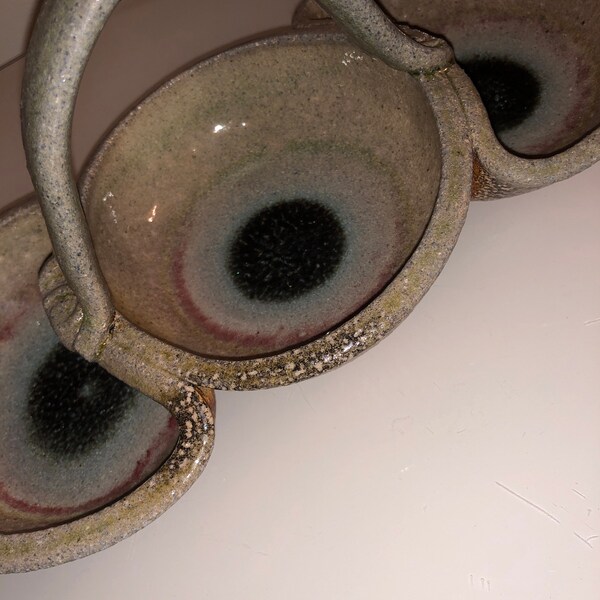 Ceramic Condiment Caddy, Wood and Soda Fired - Etsy