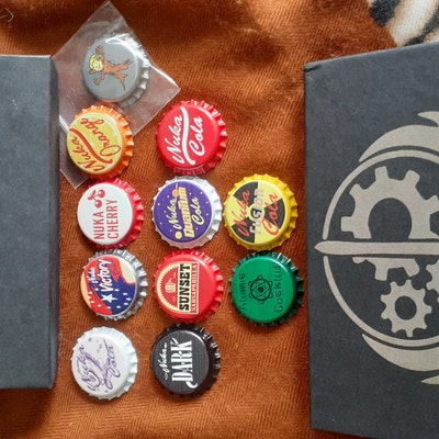 10 Fallout Unofficial Bottle Caps or Fridge Magnets in Weathered/clean ...