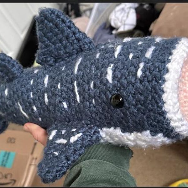 PATTERN: Winston the Whale Shark - Crochet Whale Shark Pattern ...