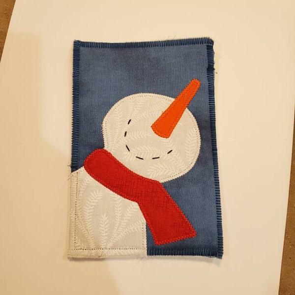 Quilted Postcard Pattern-fabric Postcard Pattern-cat Face - Etsy