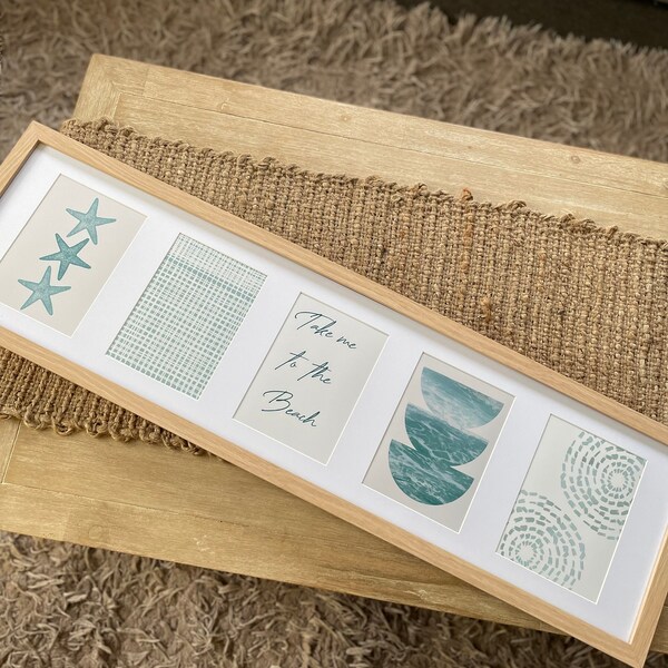 Beach Printable Art, Beach Gallery Wall Art, Set of 5, Coastal Decor ...