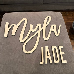 Custom Name Sign First & Middle Name. Personalized Name Sign - Etsy