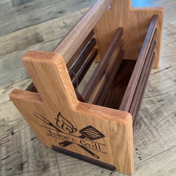 Personalised Stainless Steel BBQ Tool Rack Grill Accessory - Etsy