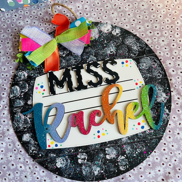 Teacher Gift, 3D Cut Name Sign Classroom Decor- Teacher Graduation Gift ...