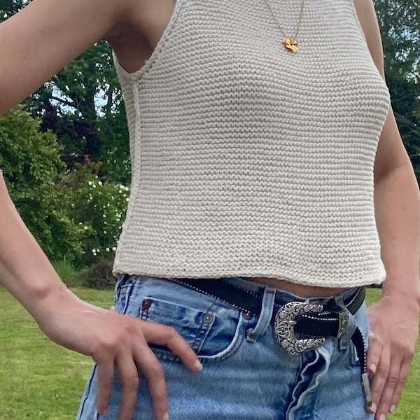 Knitting Pattern Soho Top Summer Knitting Top Down Knitting Pattern - Etsy