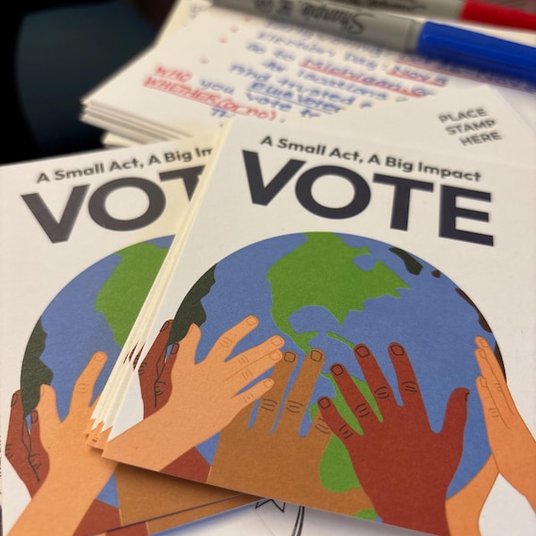 Voter Postcards Dont Just Vent Vote Patriotic United States Voting ...