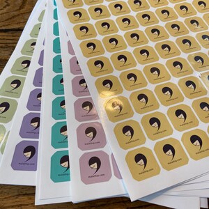 Round sticker combo pack sticker samples branding stickers | Etsy