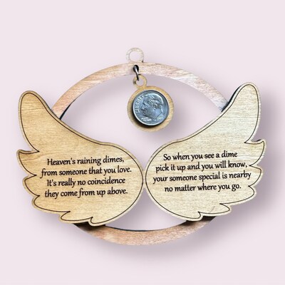 Dimes From Heaven Memorial Christmas Ornament SVG Laser Cut - Etsy