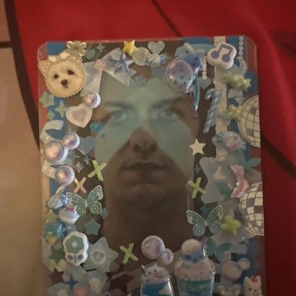 PREMADE- Starry Bear Deco Toploader W/ Hearts, Flowers, and Bunnies - Etsy
