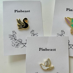 Black Swan Hard Enamel Pin Enamel Lapel Pin Swan Enamel Pin - Etsy