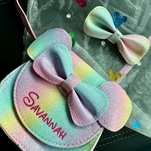 Mini Leather Shoulder Bag For Teens IN Chenthy Mouse Ear Crossbody ...