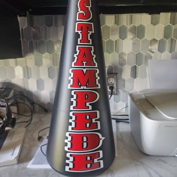 19" Cheer Megaphone Custom for Cheerleading and Personalized for Your ...