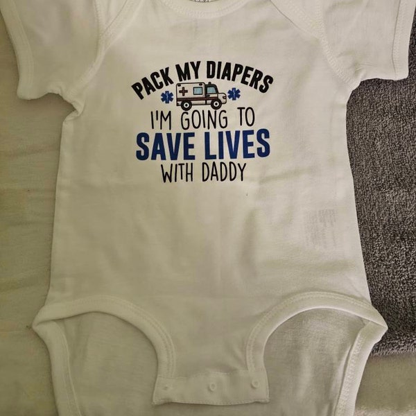 EMT or Paramedic Baby Bodysuit One Piece or Toddler Shirt, I'm Going to ...