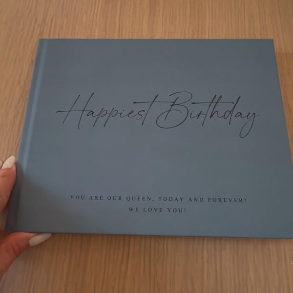 Birthday Guest Book | 21st Guest Book | Dusty Pink and Black | 50 ...