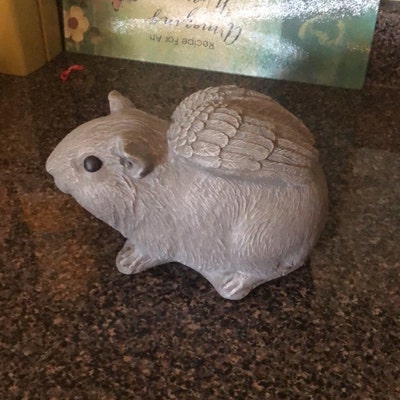 Guinea Pig Angel Statue, Concrete Pig Memorial, Remembrance Figure ...