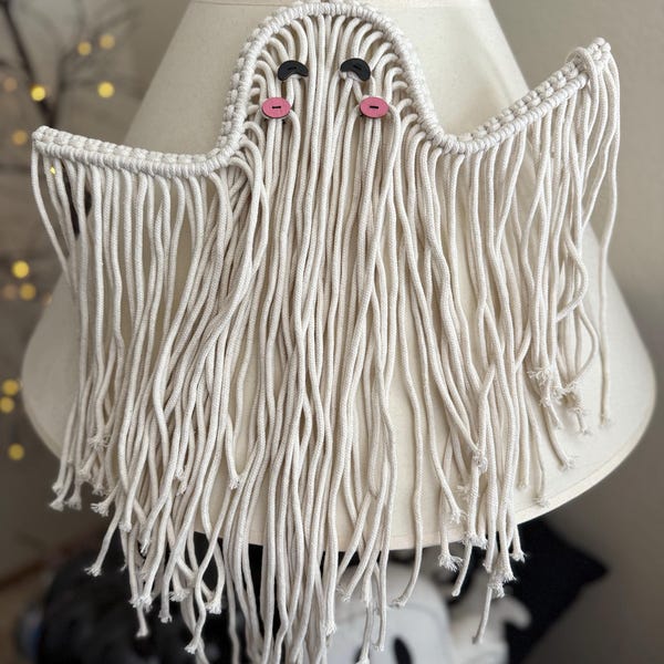 Macrame Halloween Ghost, Rope Ghost, Halloween Ghost, Ghost Decorations ...