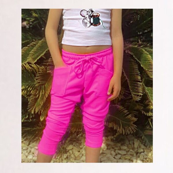Girls Pants - Pdf Sewing Pattern, PDF Patterns for Girls, Pdf Patterns ...