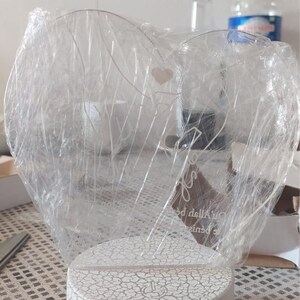 Personalized Photo Memorial Heart Acrylic Plaque, in Loving Memory ...