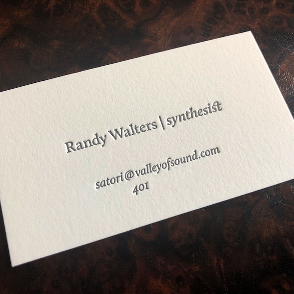 The Requisite Card – Custom Letterpress Printed Calling Cards - Etsy
