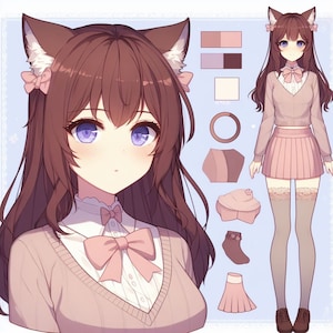 4 Cute Chibi Cake Bases COMMISSION LISCENSE - Etsy