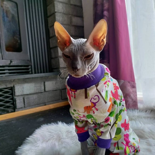 Sphynx Cat Bodysuit Sewing Pattern PDF – Cat Pajamas & Recovery Suit - Etsy