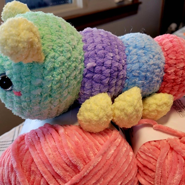 Crochet Caterpillar Pattern (medium Size) - Etsy
