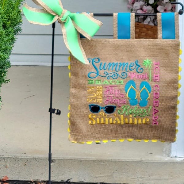 Custom Double Sided Burlap Garden Flag - Your Design Idea - Etsy