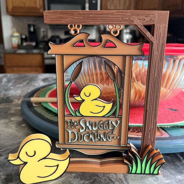 Snuggly Duckling Hanging or Standing Sign 3d Printed - Etsy