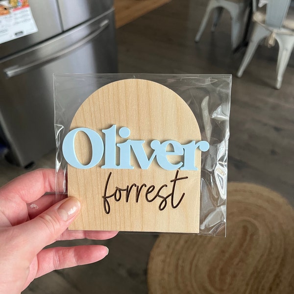 Baby Name Sign | Mini Baby Name Sign | Name Announcement | Hello My ...