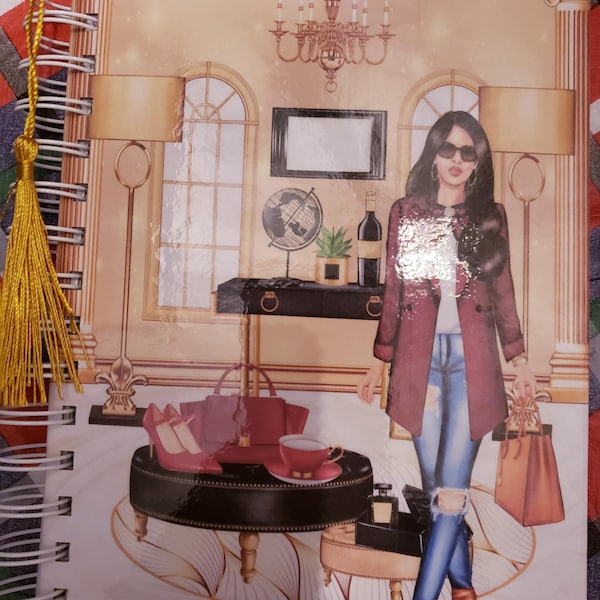 2025 Personalized Monthly Weekly Planner, Brunette Girl Boss Weekly ...