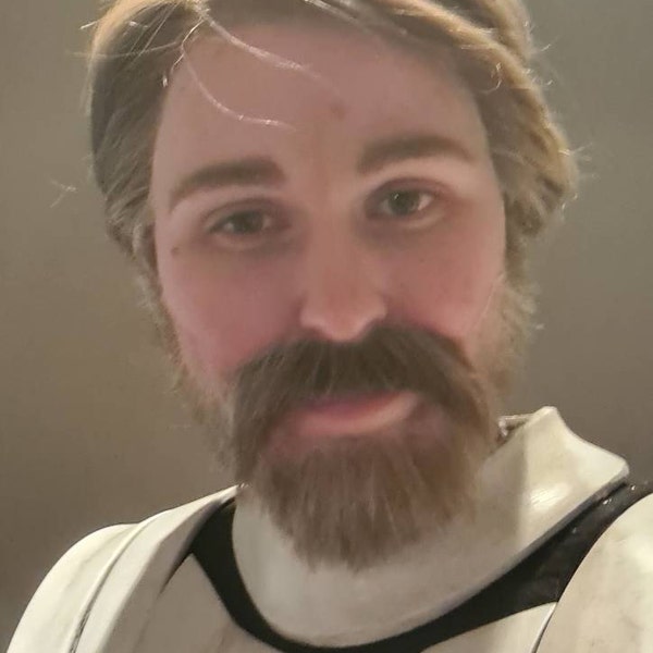 Set of Fake Beard and Mustache for Obi - Etsy